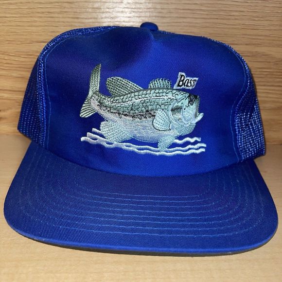 Youngan | Accessories | Vintage Bass Fish Embroidered Fishing Angler ...